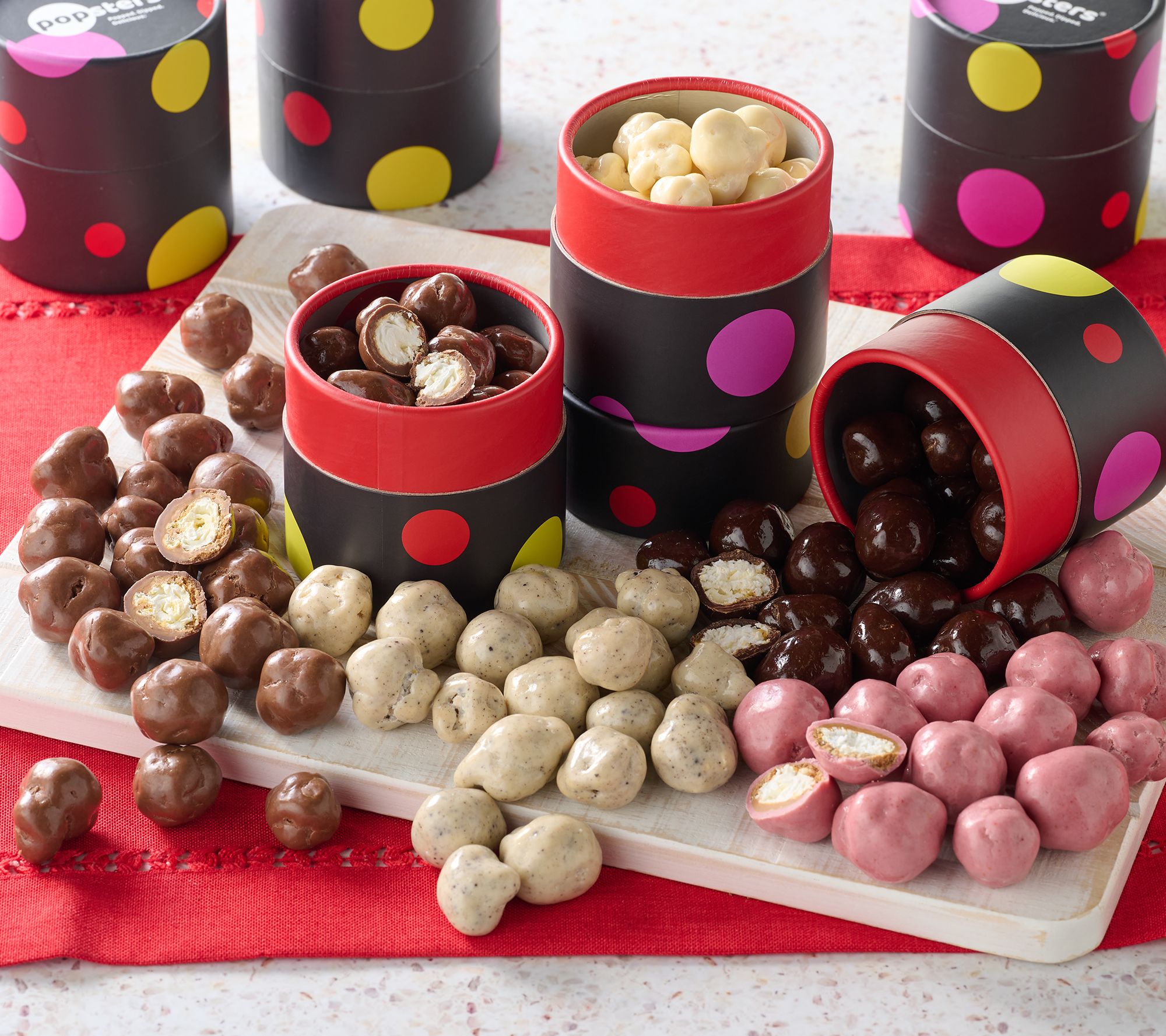 Popsters (6) 7-oz Cans Chocolate Covered Caramel Popcorn - QVC.com