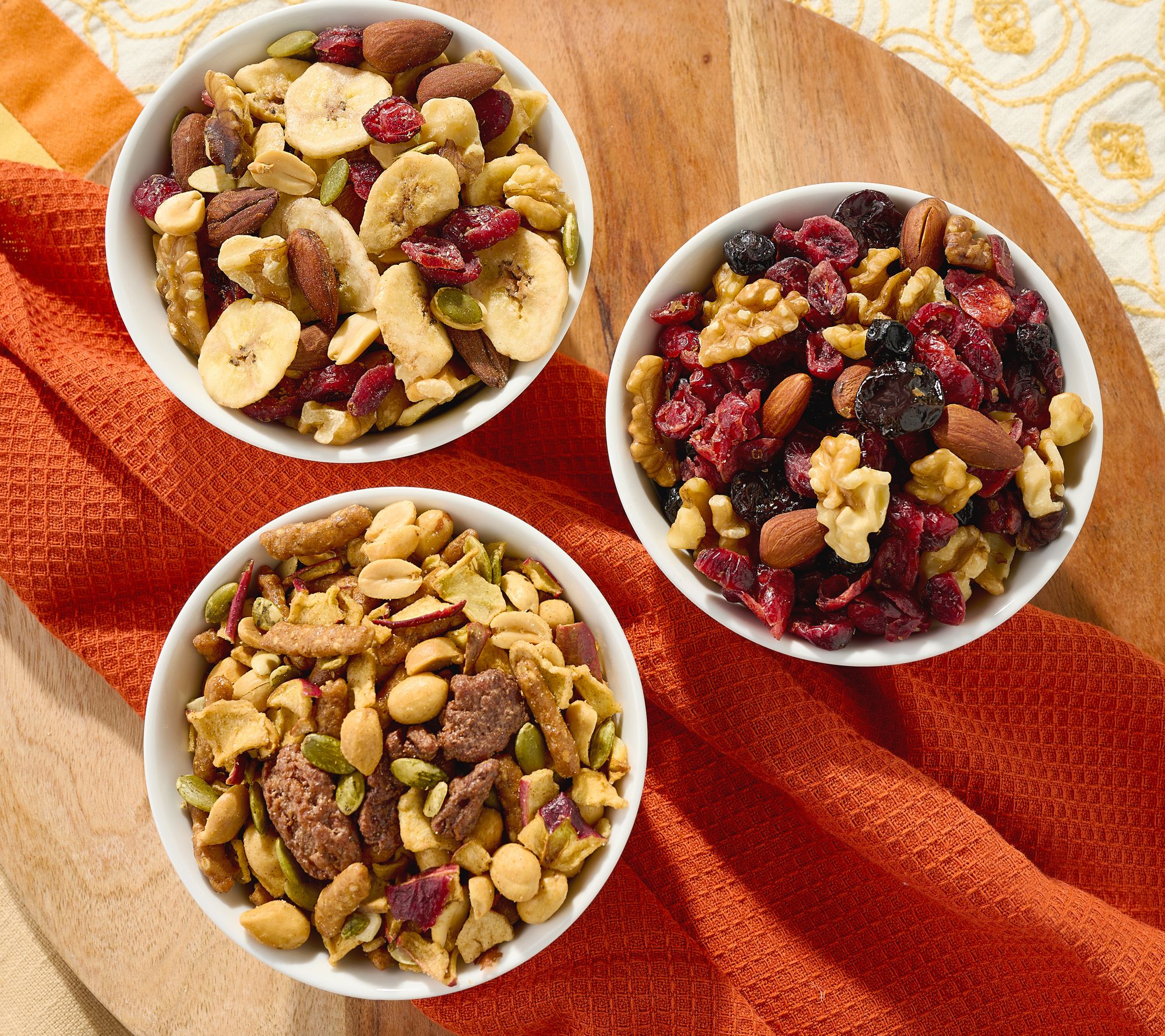 Germack (3) Jar Set Fall Breakfast Nut Mix Assortment - QVC.com