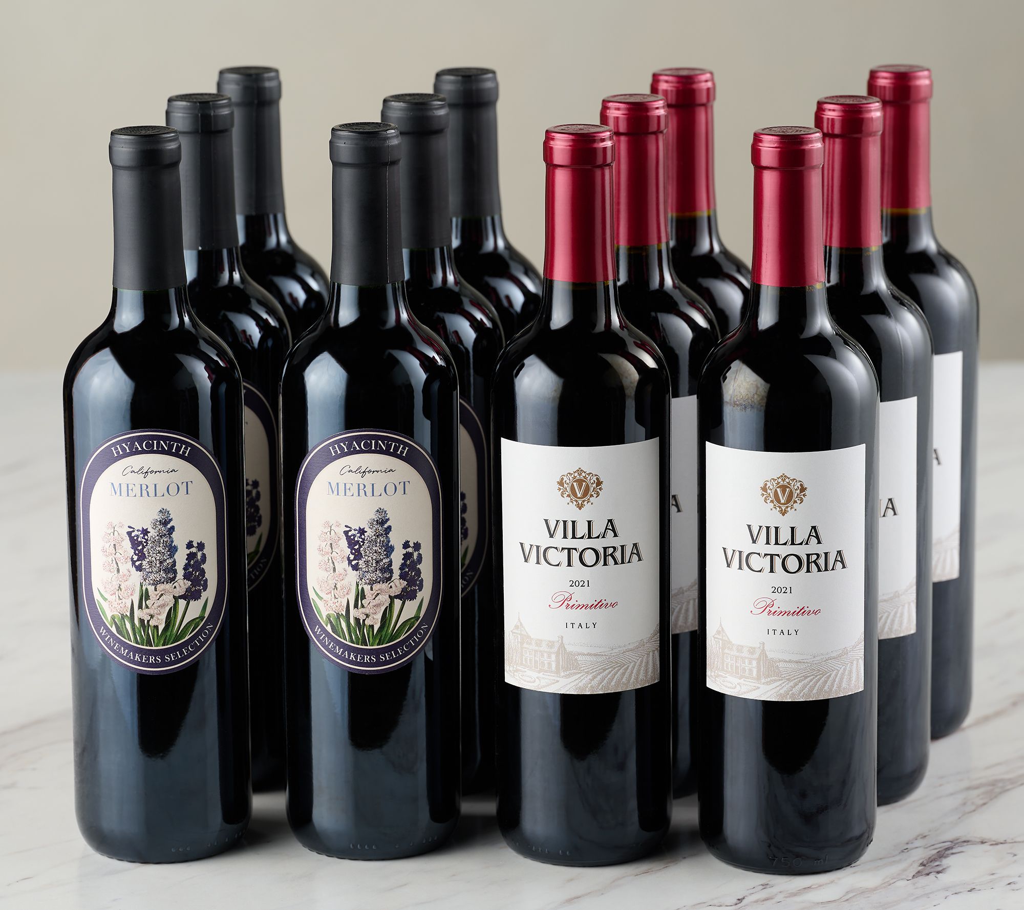 Vino Voyage (12) Bottles California & Italian Wines Auto-Delivery - QVC.com