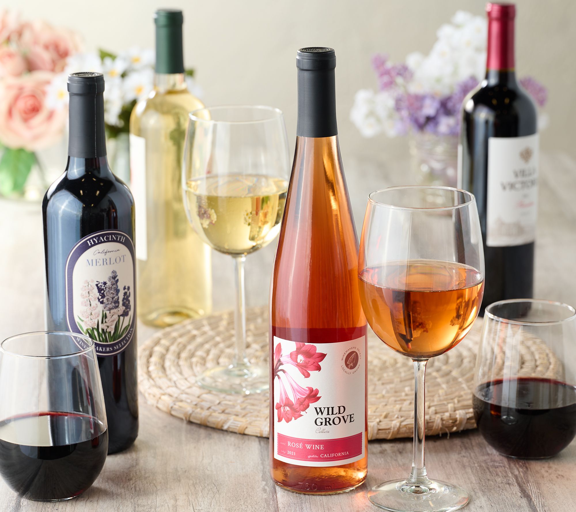 Vino Voyage Wine Favorites (12)750ml Btls California & Italian Wines ...