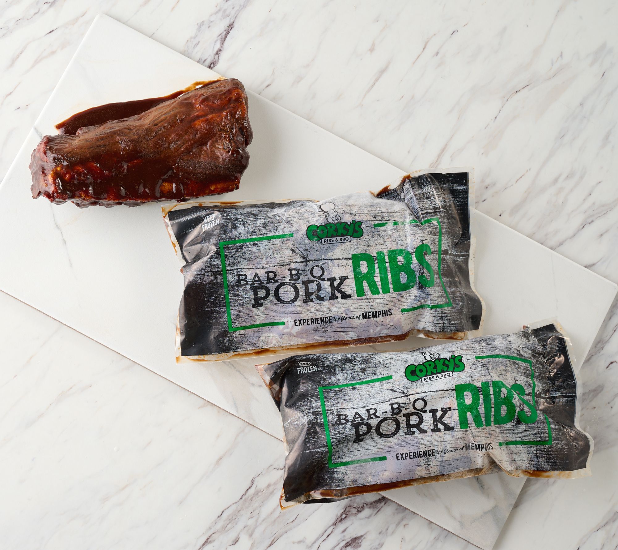 Corky's BBQ 3-lbs of Competition Style Baby Back Ribs - QVC.com