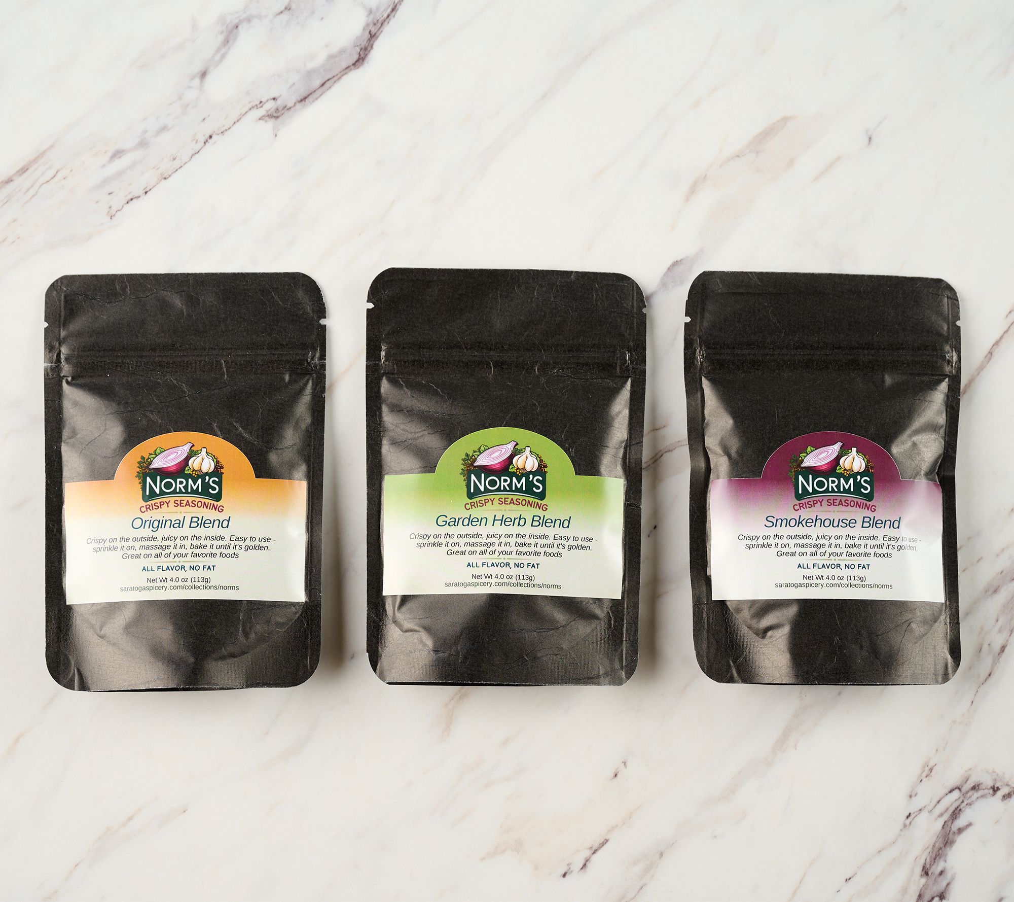 Norm's (3) 4oz Bags Amazing Crispy Seasoning Assortment - QVC.com