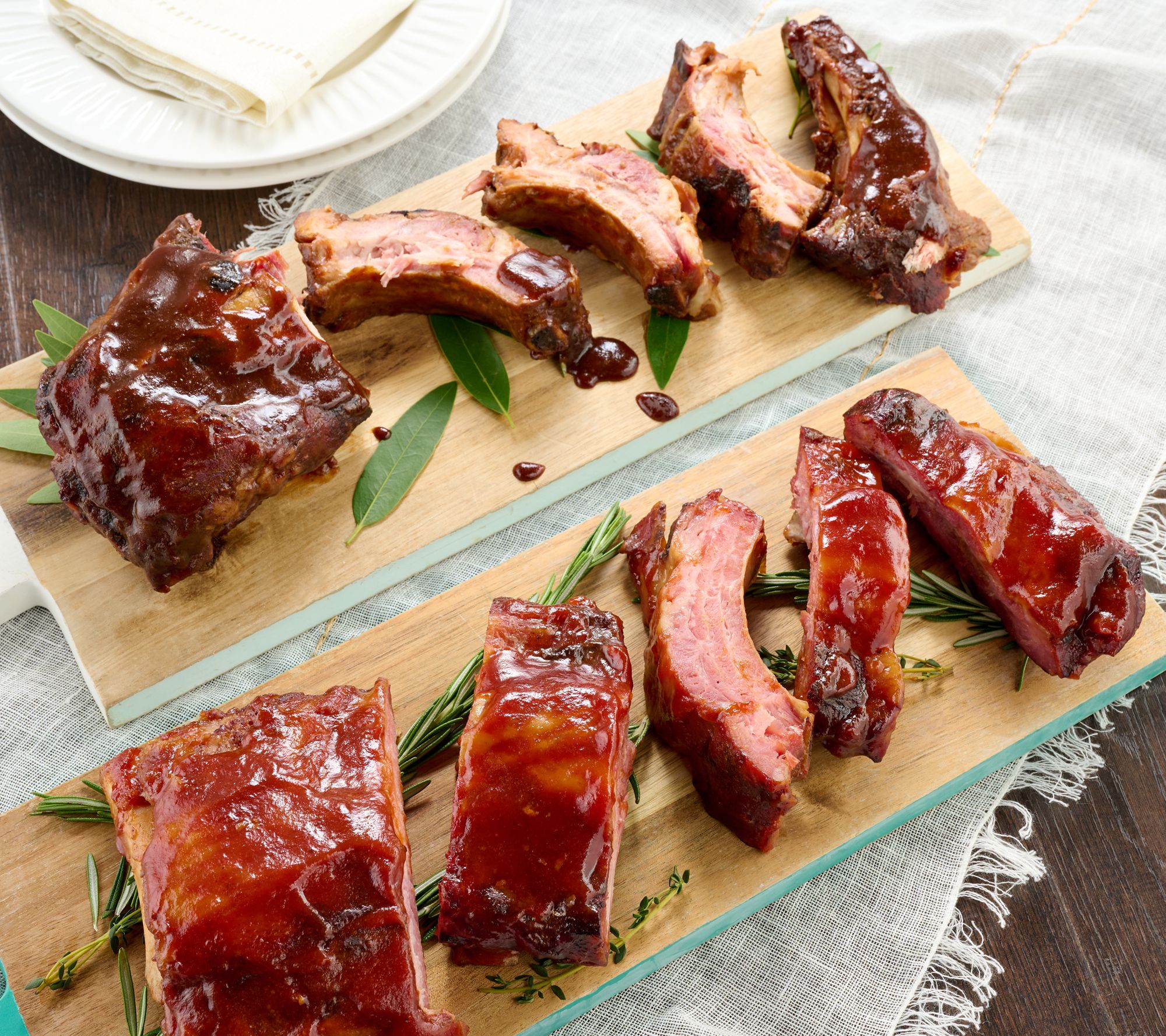 Corky's BBQ (3) or (6) 1-lb Original or Honey BBQ Baby Back Ribs - QVC.com