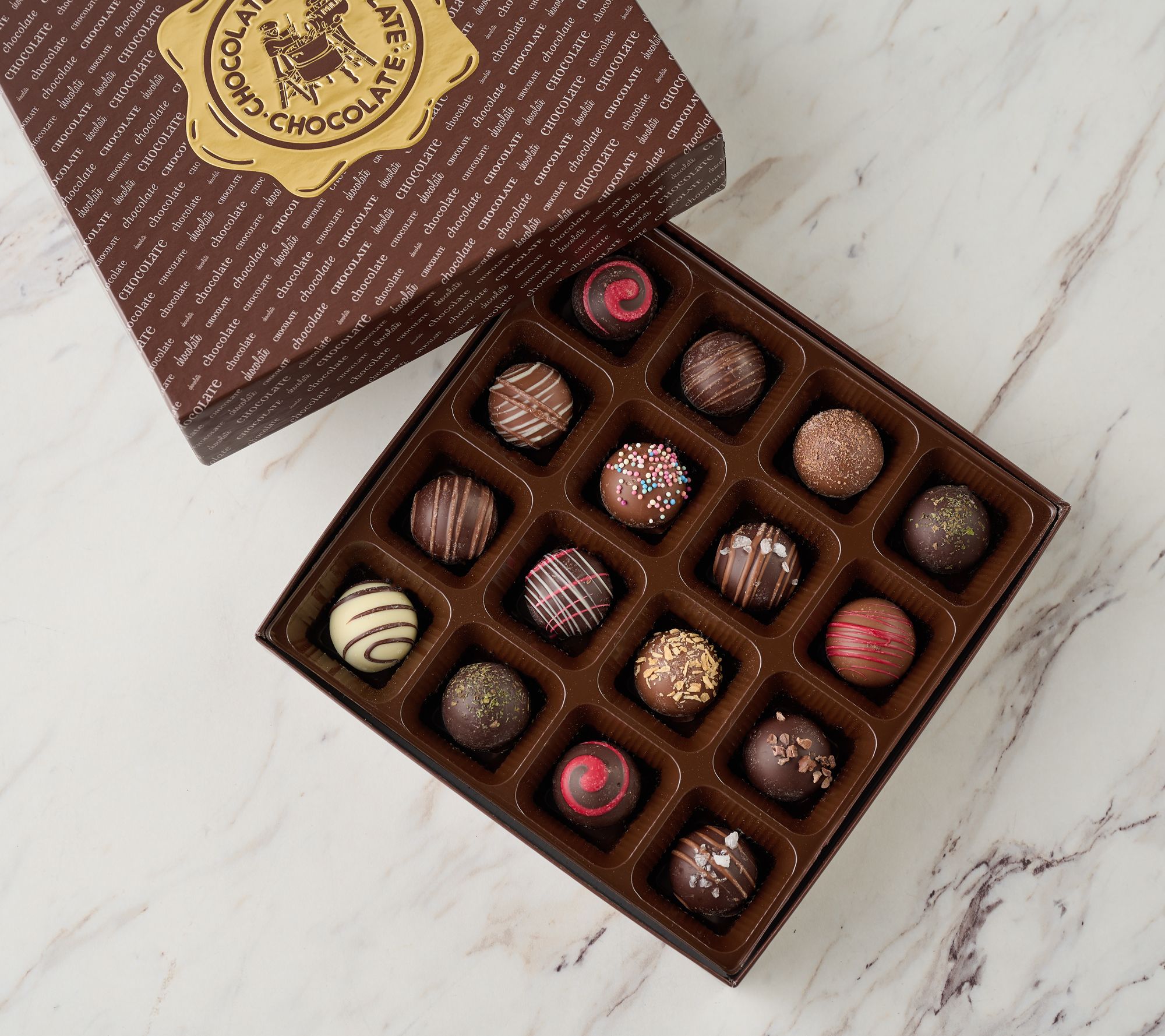 Chocolate Chocolate Chocolate 16pc Artisan Truffles - QVC.com