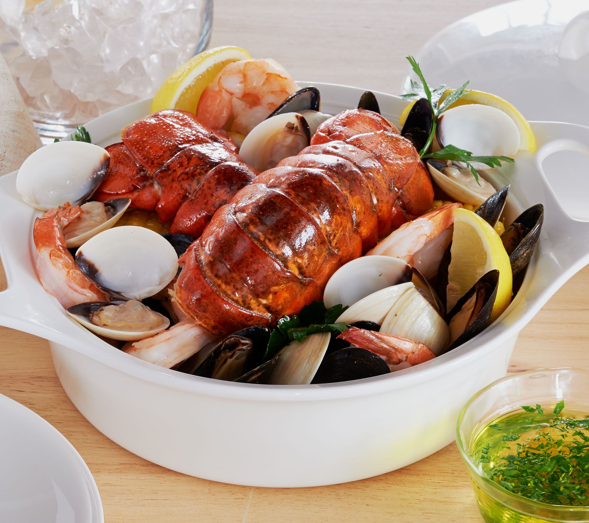 Lobster Gram 4 lb. Ultimate Seafood Bake w/ (4) 5-6 oz. Lobster Tails ...