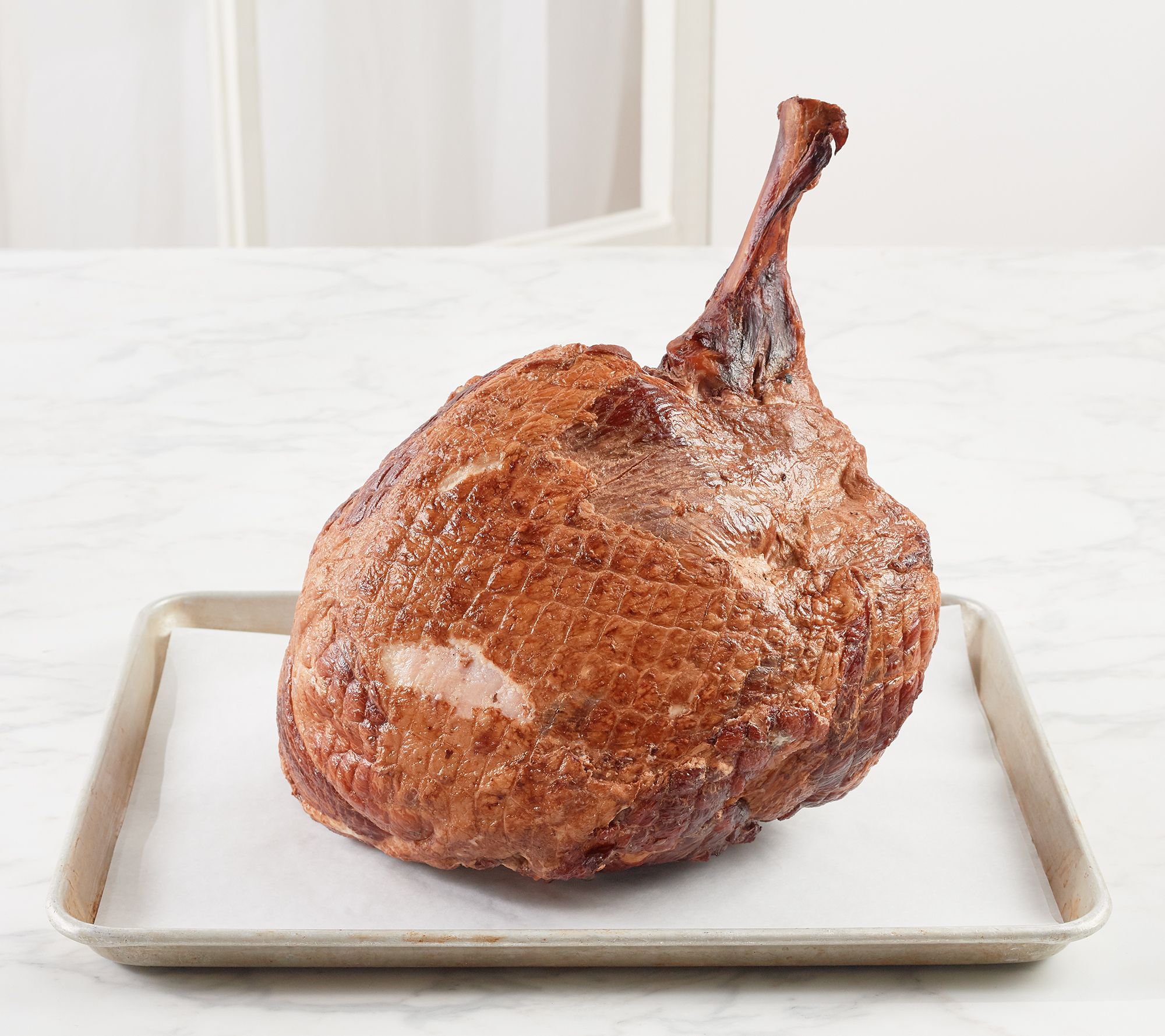 SH 12/7 Smithfield 16-19-lb Steamship Ham Roast w/ Glaze - QVC.com