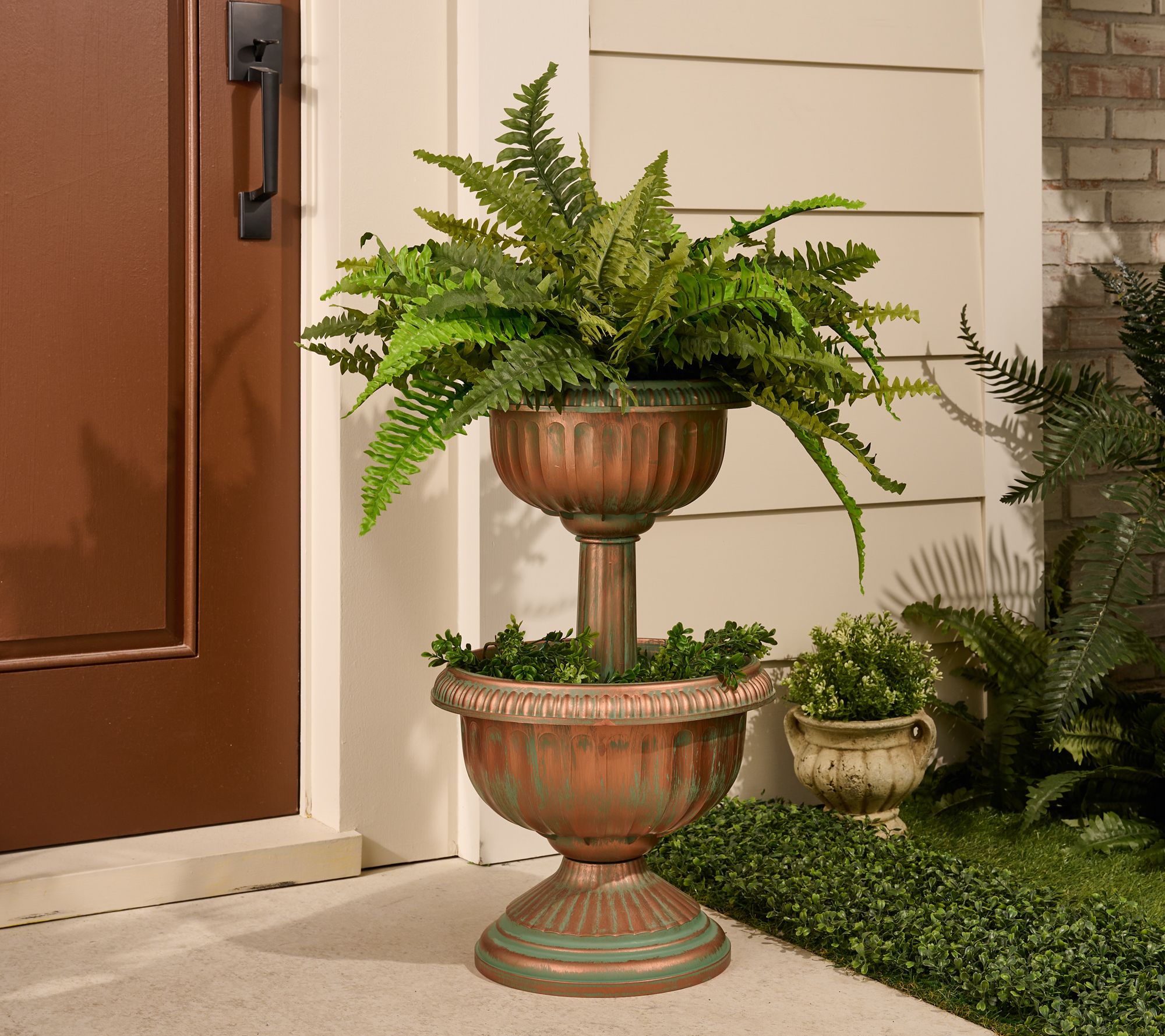 "As Is" Garden Reflections 2-Tier Planter - QVC.com