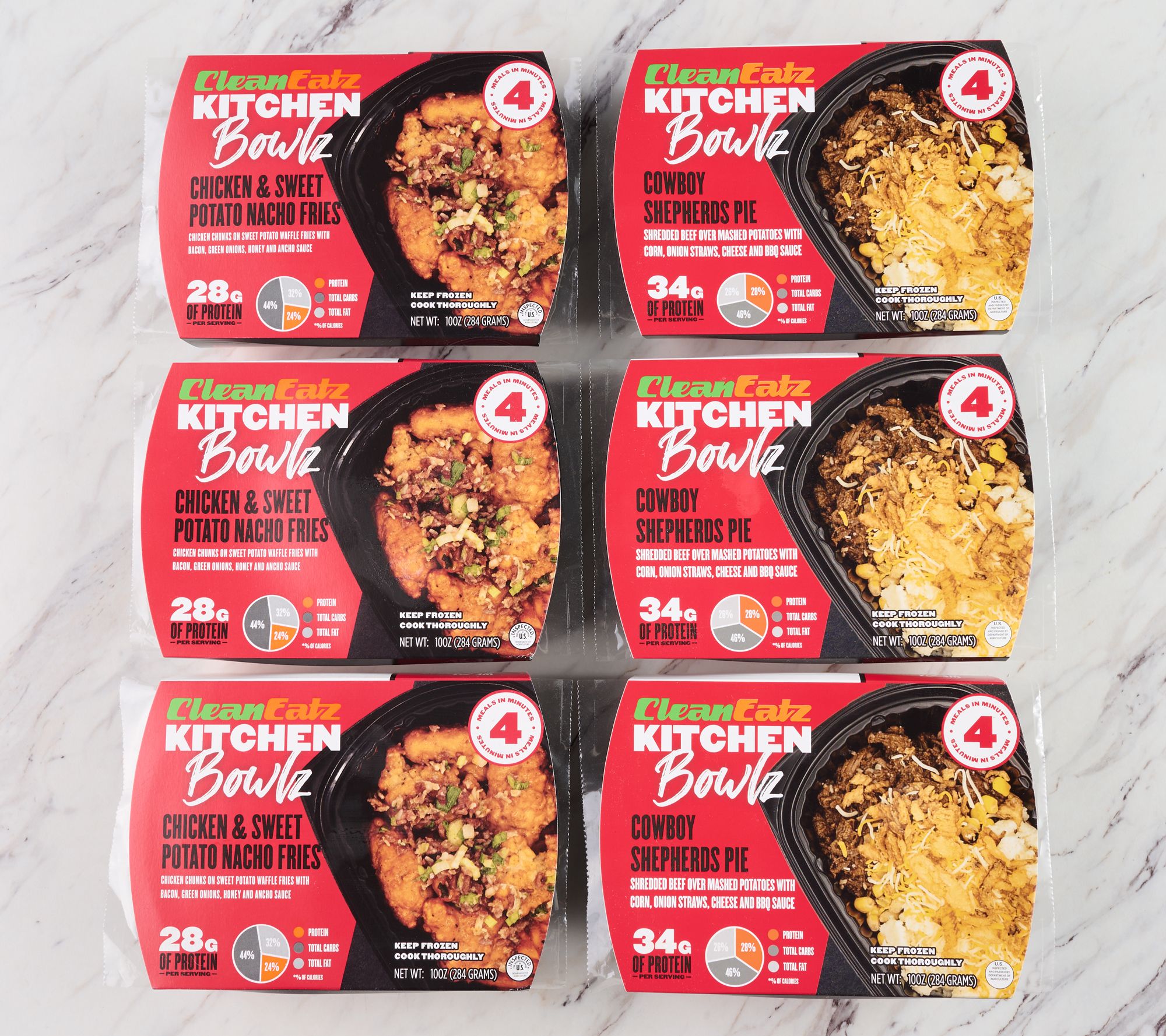 Clean Eatz Kitchen (6) 9-oz Prepared Meals - QVC.com