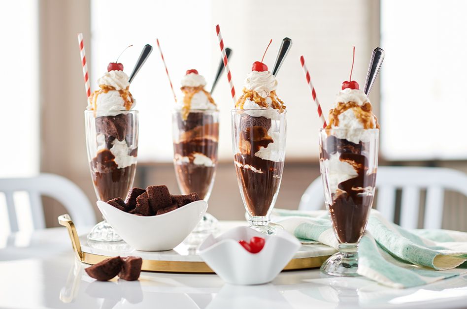 Layered Brownie Sundae — Recipes — QVC.com