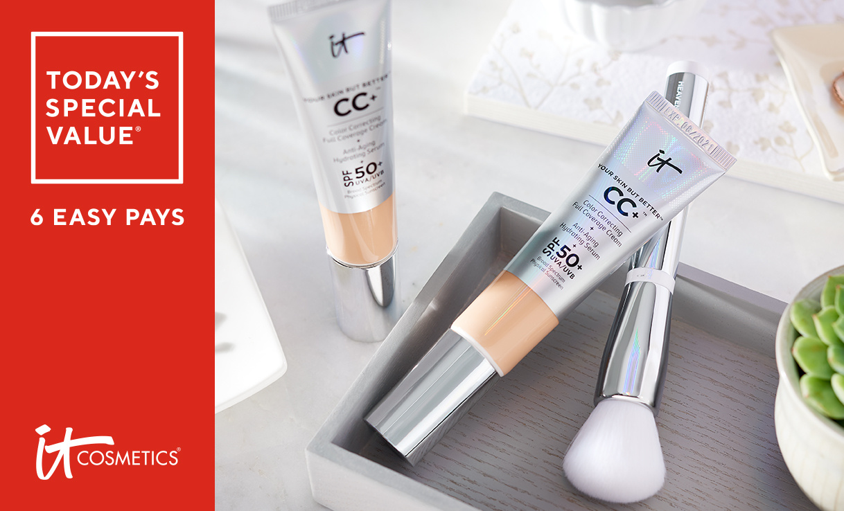 (QVC) IT Cosmetics Your Skin But Better CC Cream SPF 50 Duo w/ Brush ...