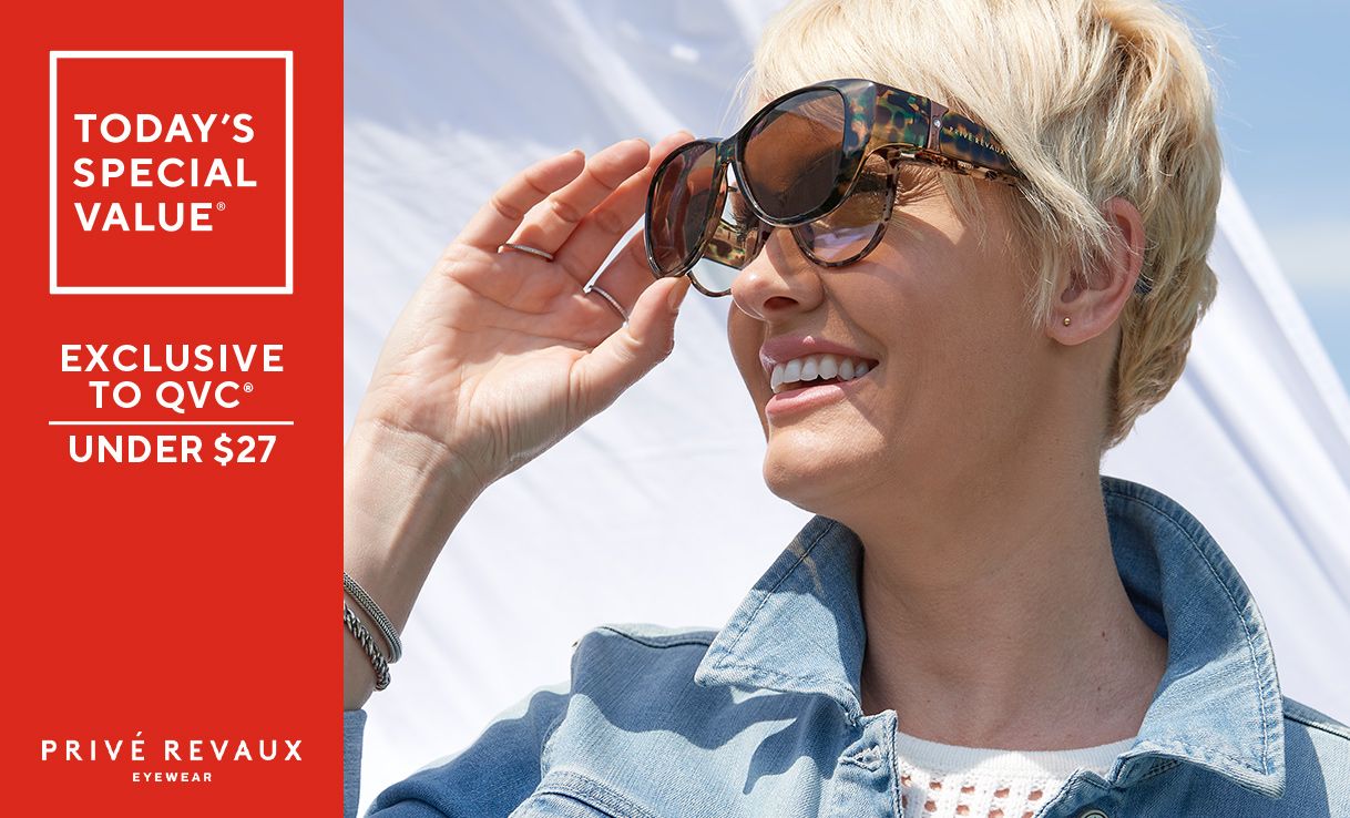 (QVC) Prive Revaux The Gem Polarized Fitover with Double-Up Case ...