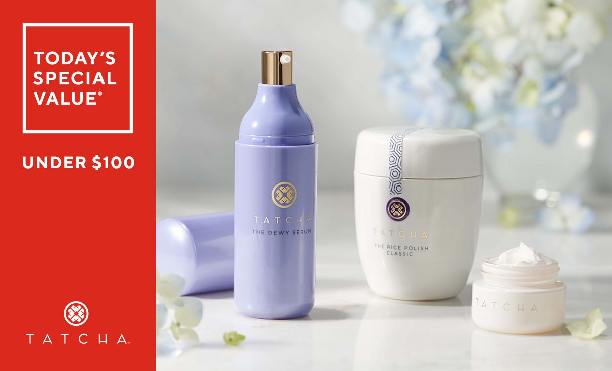 (QVC) TATCHA Rice Enzyme Powder, Dewy Serum, and Ageless Eye Cream 3-pc ...