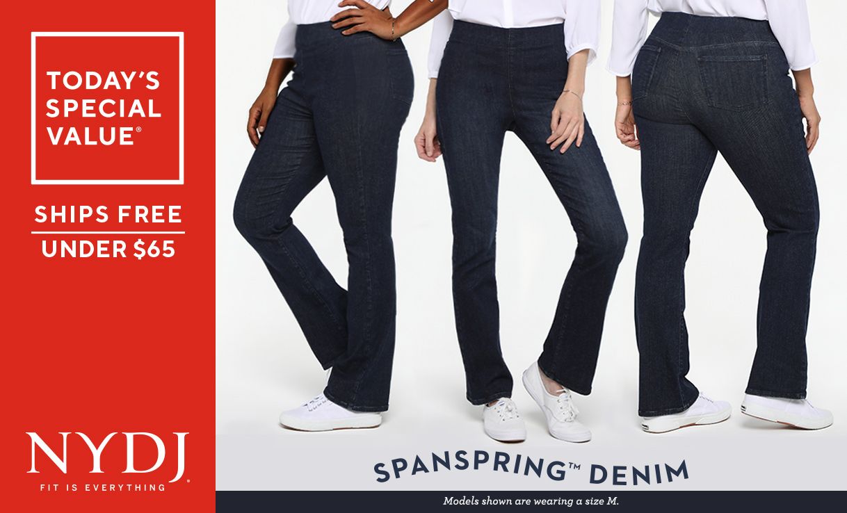 (QVC) NYDJ Spanspring Pull-On Slim Bootcut Jeans – TVShoppingQueens
