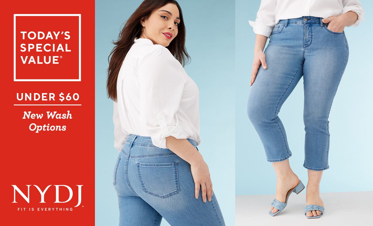 (QVC) NYDJ Marilyn Straight Crop Jeans in Cool Embrace – TVShoppingQueens