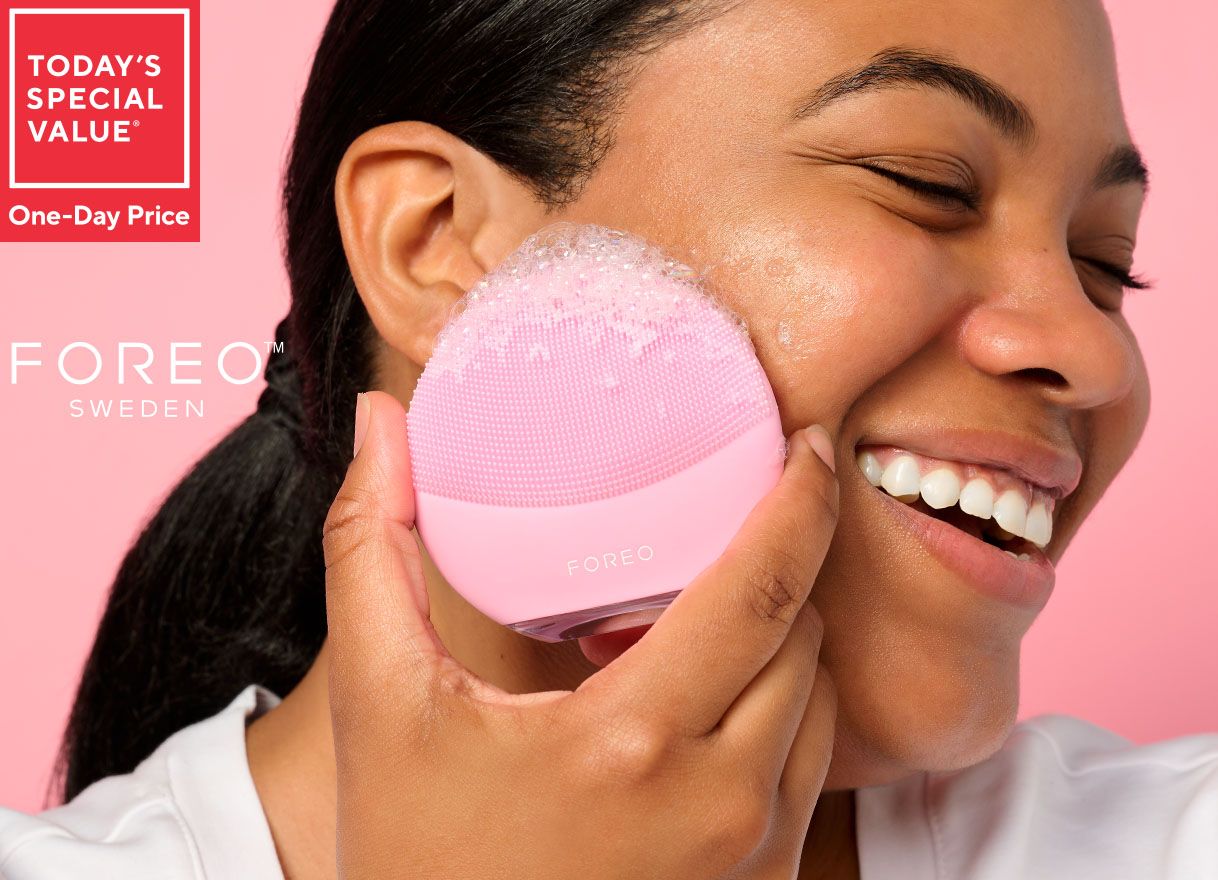 (QVC) FOREO LUNA Mini 3 T-Sonic Facial Cleanser & Exfoliator ...