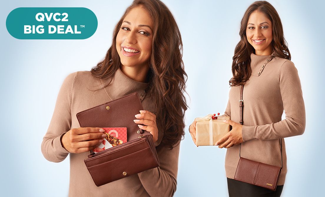(QVC) Q2 – Tignanello Pebble Leather Go-Go Crossbody Handbag ...