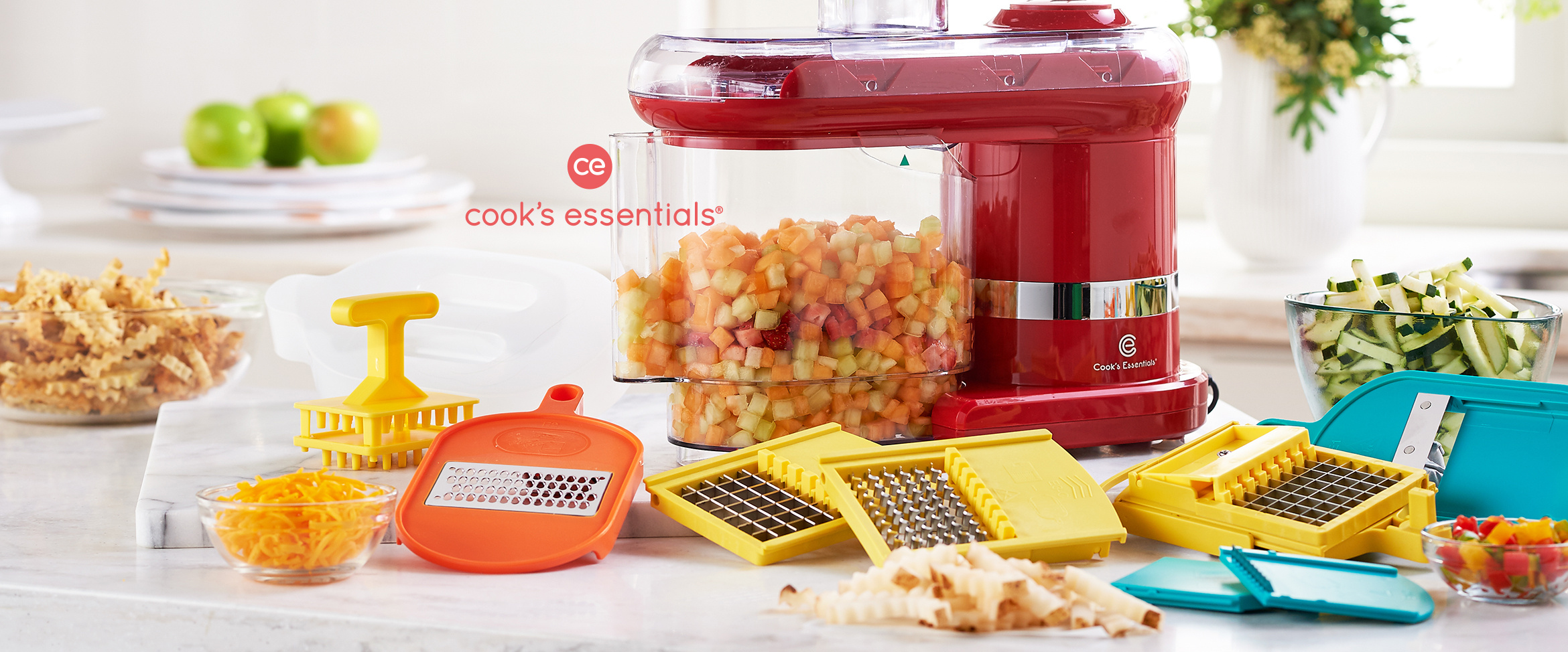 (QVC) Cook's Essentials Electric Mandoline w/7 Blades & Lid ...