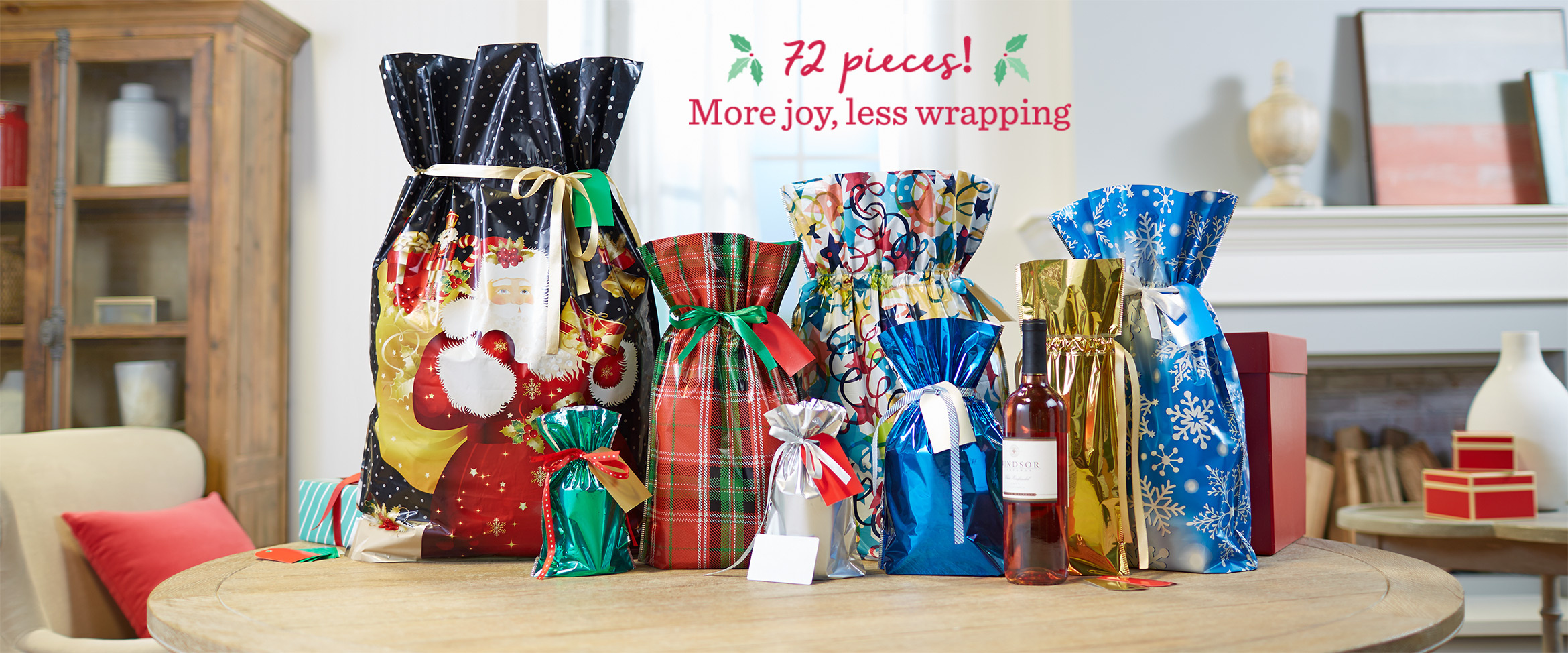 (QVC) Kringle Express 72pc Gift Bag Set w/Customer Request Larger Bags ...