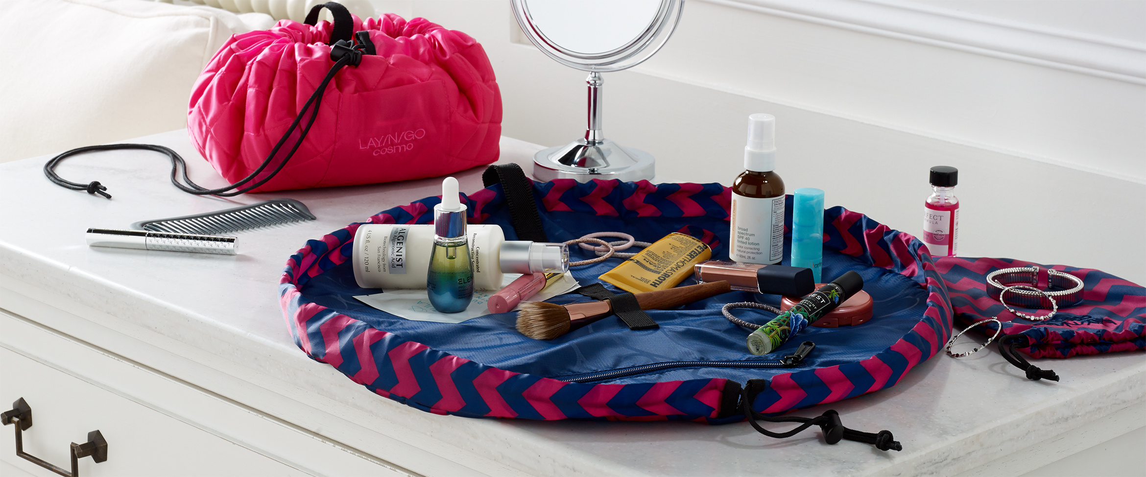 (QVC) LAY/N/GO Set of (2) 21" Cosmo Plus Storage & Travel Bags ...