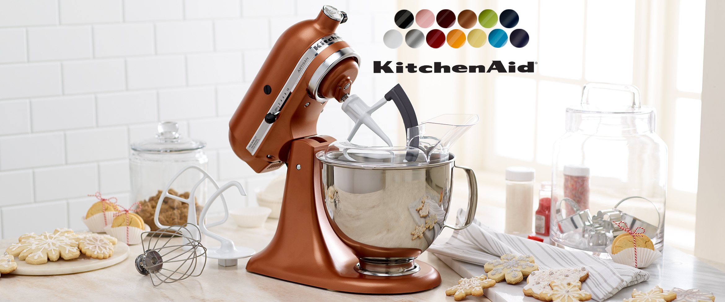 (QVC) KitchenAid 5-qt 325W Tilt Head Stand Mixer with Flex Edge ...
