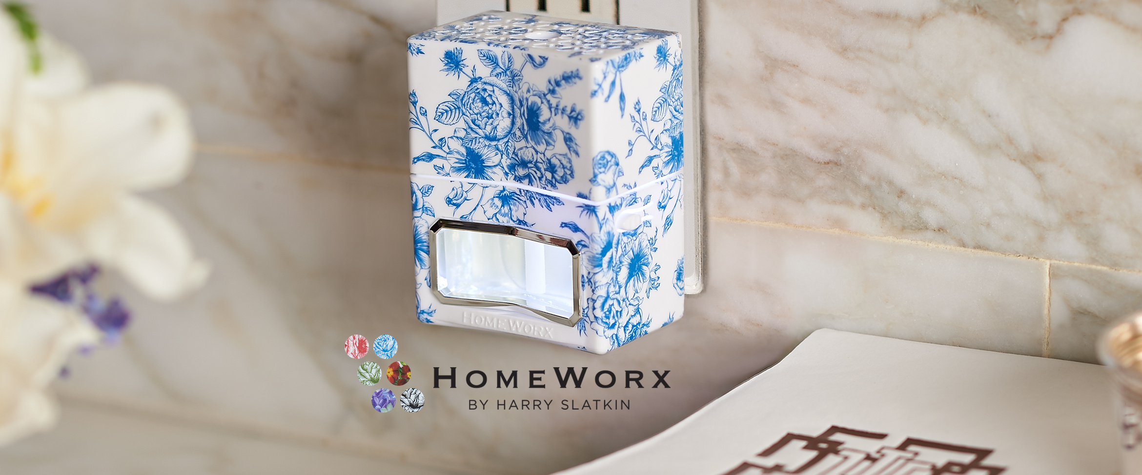 (QVC) HomeWorx by Harry Slatkin S/2 Diffusers with 6 Refillables ...