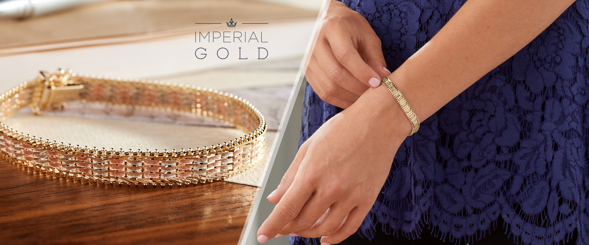 (QVC) Imperial Gold Satin Lame' Bracelet 14K Gold – TVShoppingQueens