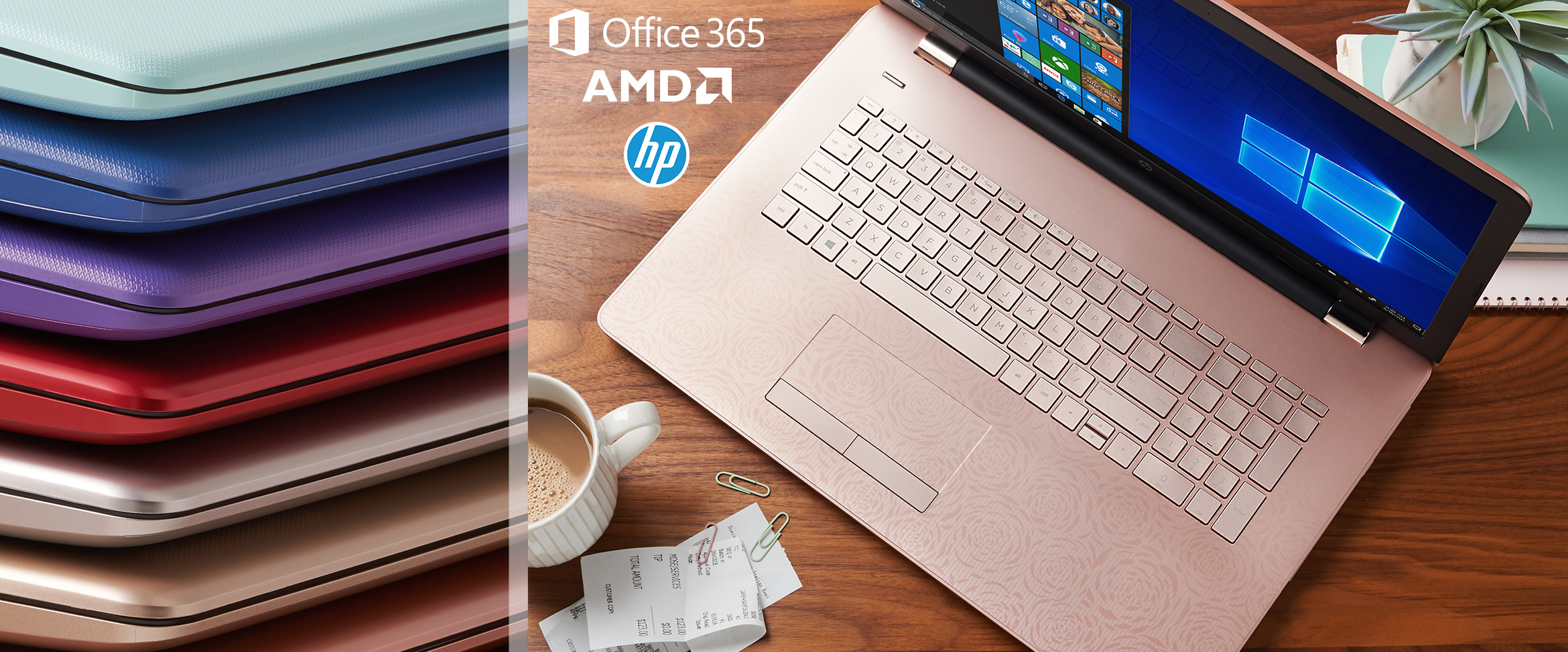 (QVC) HP 17" Laptop w/ Touch Option AMD 8GB RAM 1TB HDD, ADP & 3yr ...