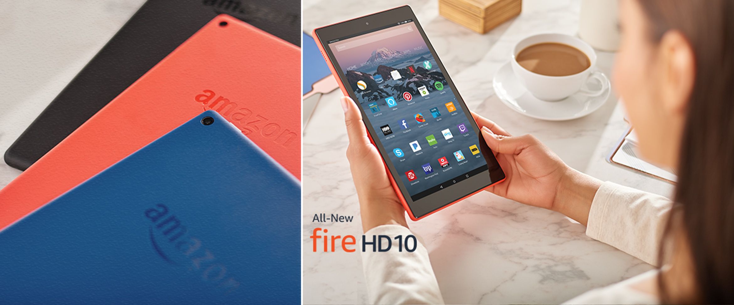 (QVC) Amazon Fire 10" HD Tablet 32GB w/ Custom Case, Amazon Vouchers ...