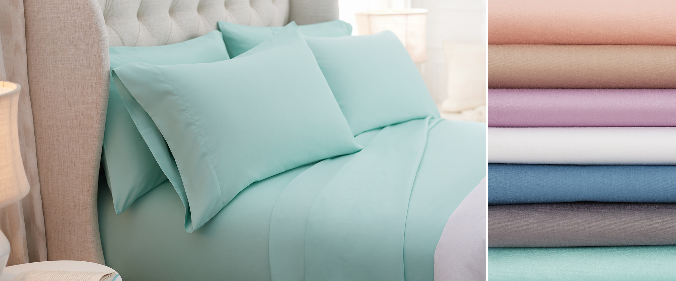 (QVC) Ships 10/8 Home Reflections 1000TC Easy Care Sheet Set w/ Extra ...