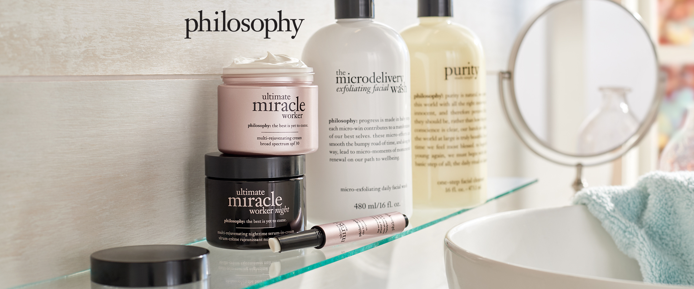 (QVC) philosophy ultimate miracle worker 5-piece am/pm skincare kit ...