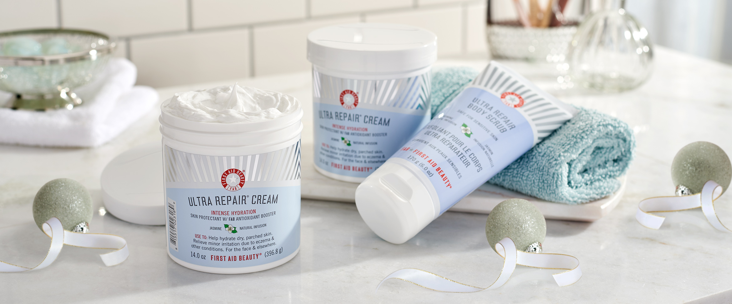 (QVC) First Aid Beauty Ultra Repair Cream & Scrub 3-Piece Set ...