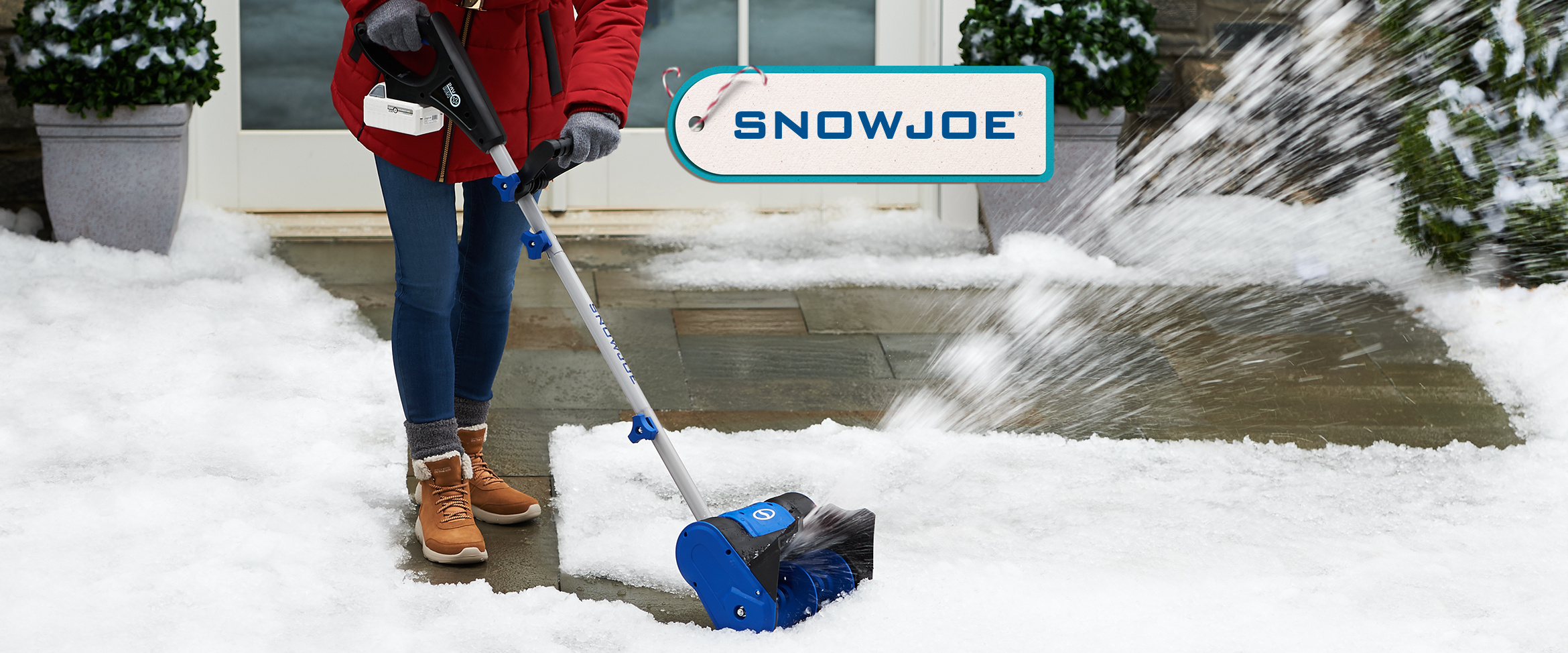 (QVC) Snow Joe iON 24V Cordless Rechargeable 10" Snow Thrower ...