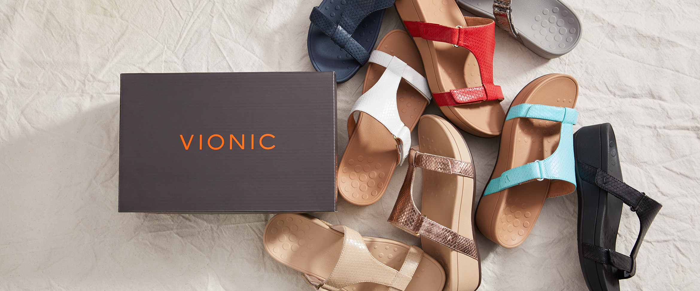 (QVC) Vionic Adjustable Embossed Platform Slide Sandals – Ellie ...