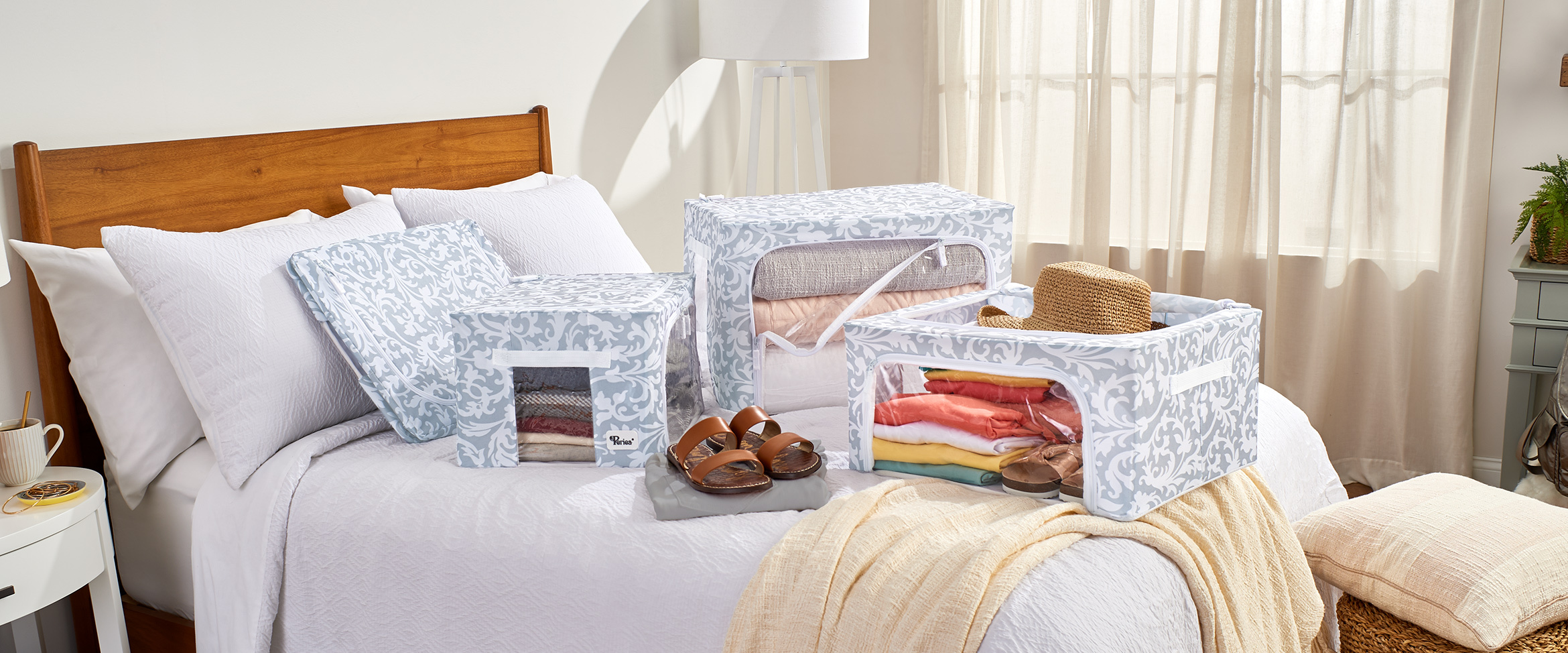 (QVC) Periea Set of 4 Assorted Collapsible Storage Box Collection ...