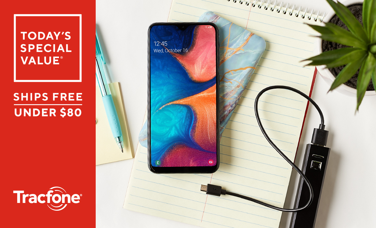 (QVC) Tracfone 5.83" Samsung Galaxy A10e Smartphone with 1500 Talk/Text ...