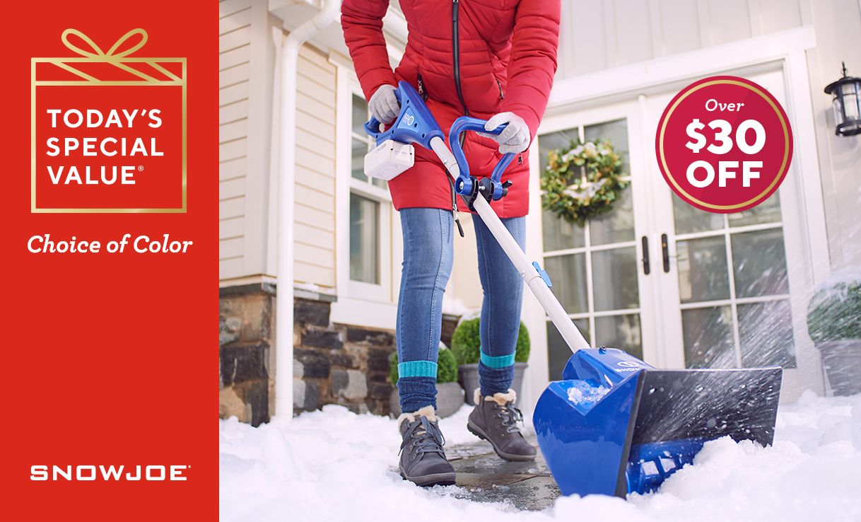 (QVC) Snow Joe 24V Cordless Rechargeable 11" Snow Thrower ...