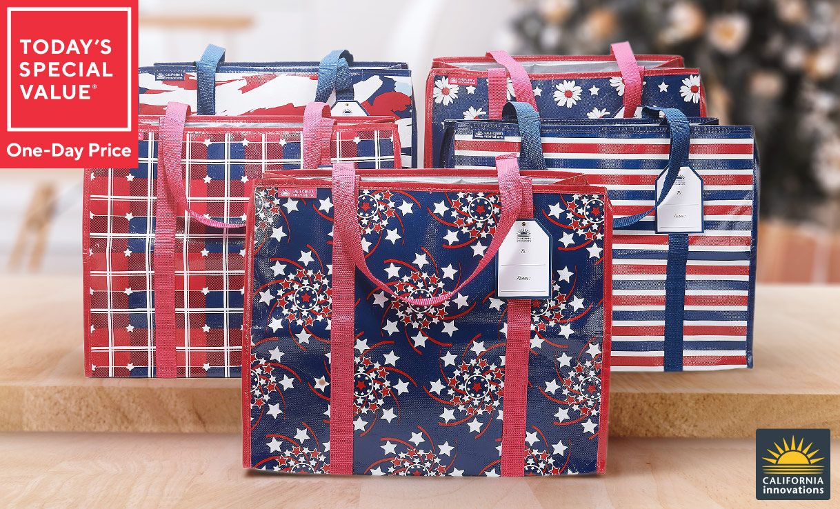 (QVC) California Innovations Set of 5 Super Shoppers with Hang Tags ...