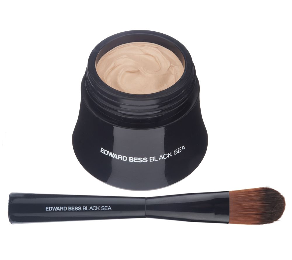 Edward Bess Black Sea Mousse Foundation with Brush - QVC.com