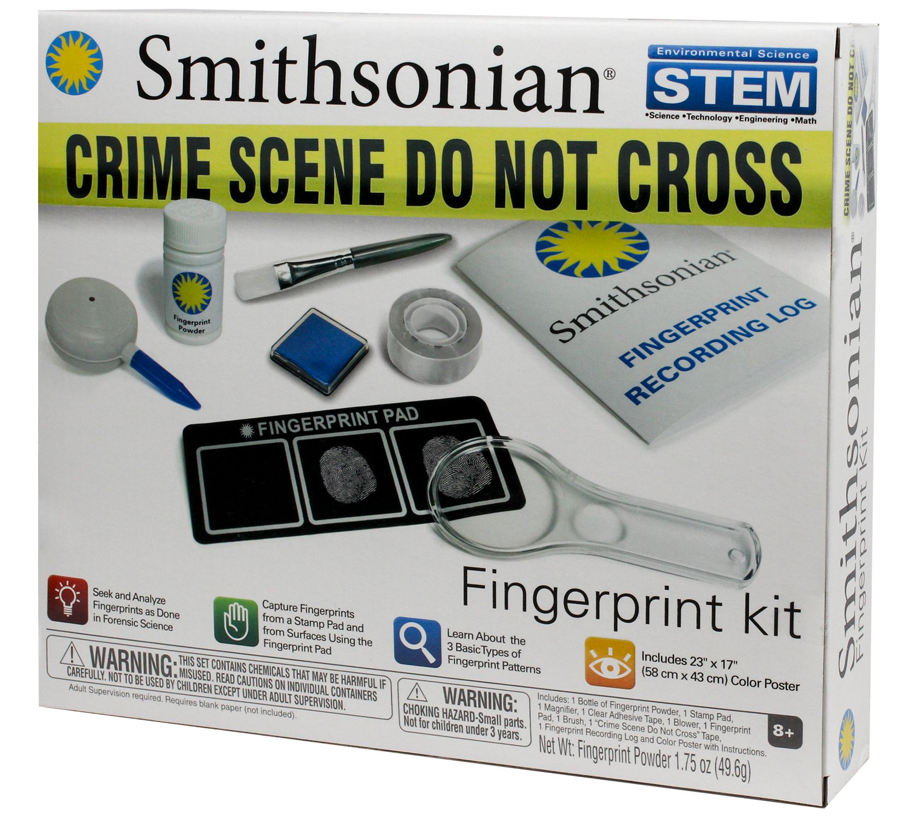 NSI Smithsonian Forensic Science Fingerprint Se t - QVC.com