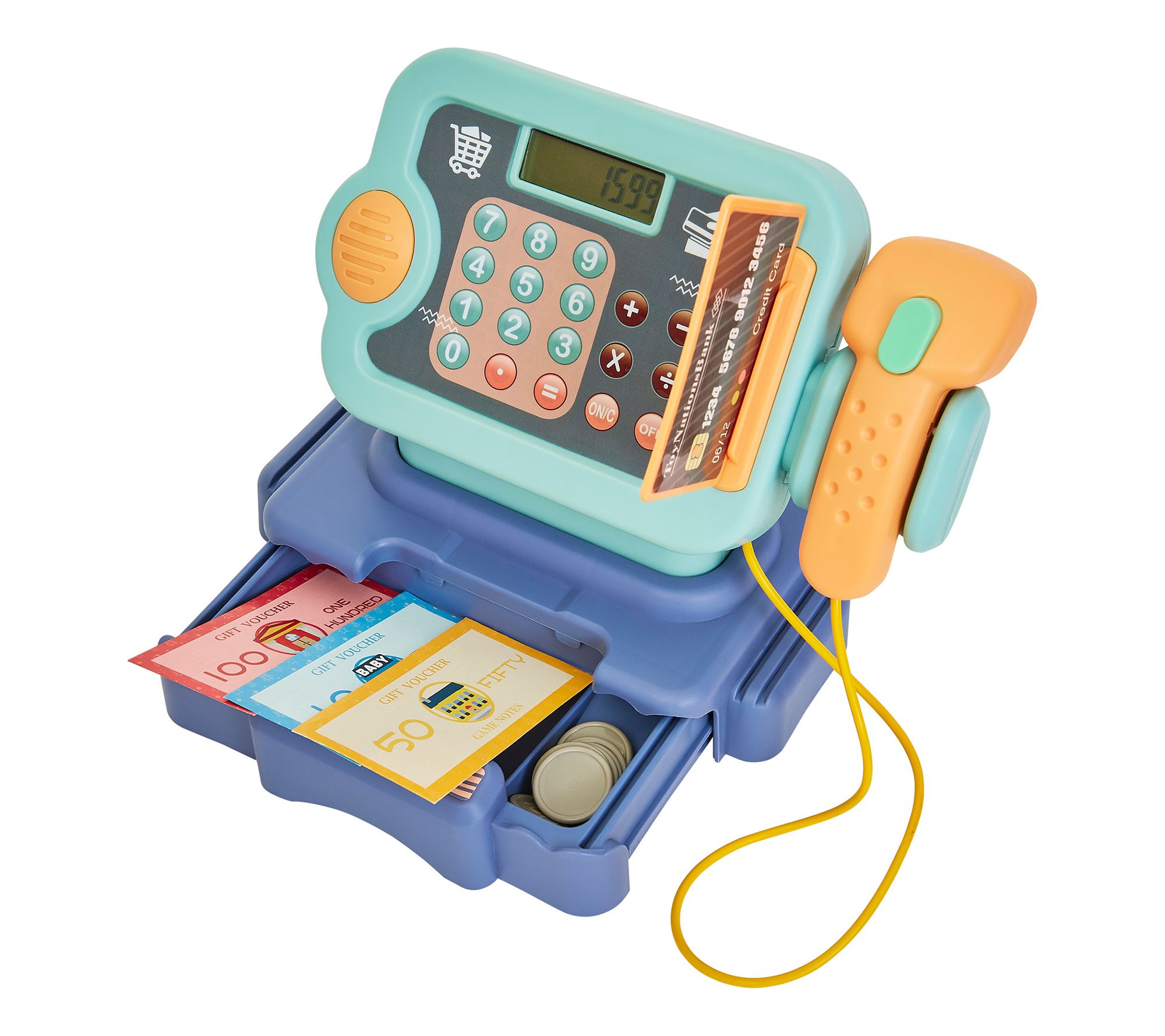 Hey! Play! Cash Register Kids Grocery Store Set - QVC.com