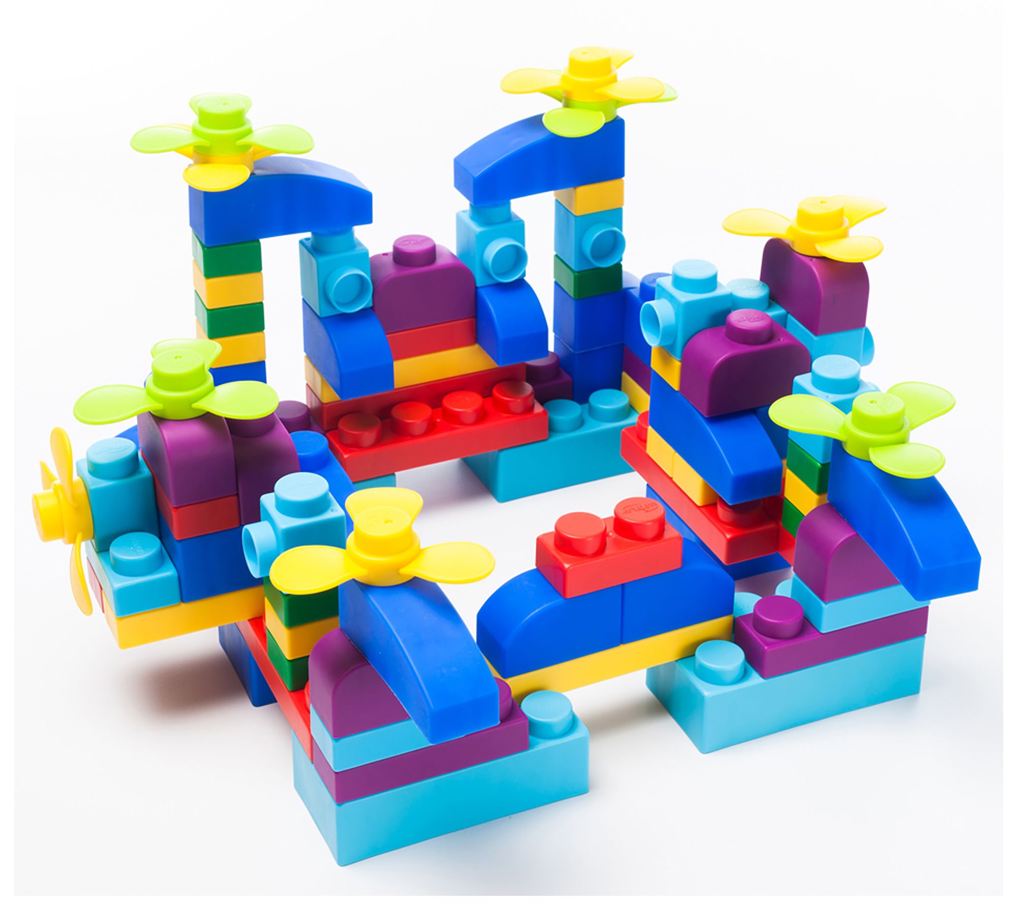UNiPLAY Plus Soft Building Blocks 80 Piece Prim ary UN40801 - QVC.com