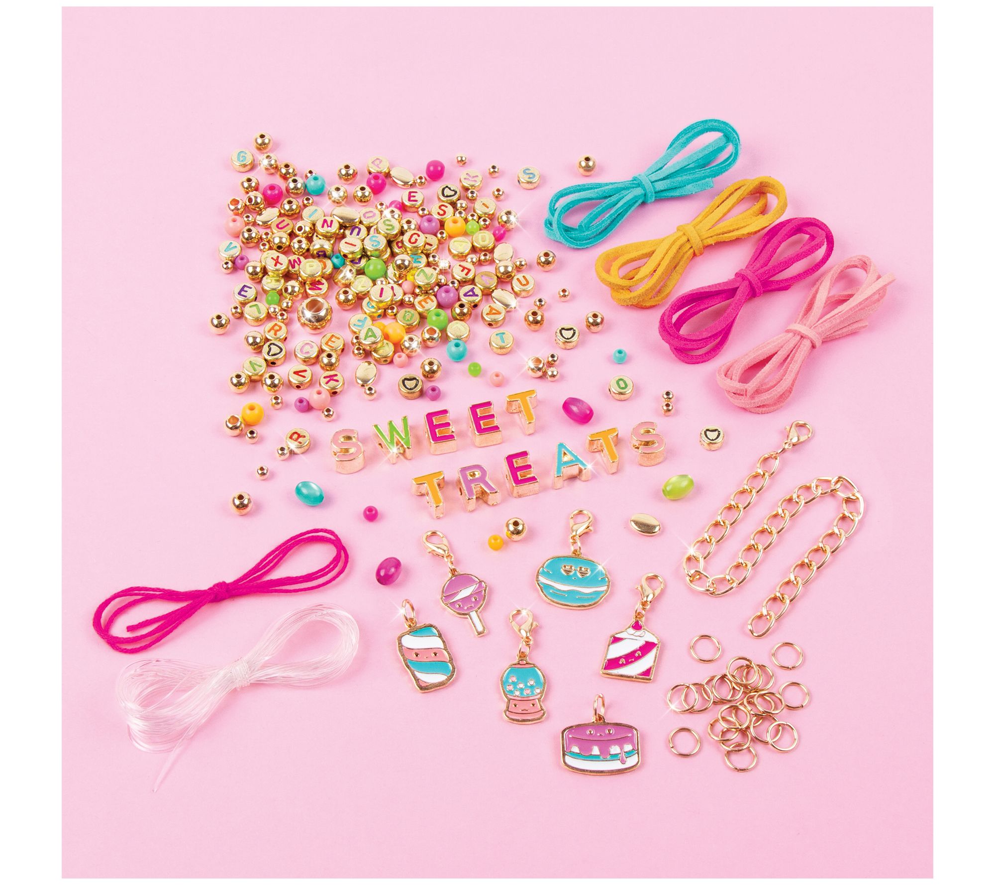 Make It Real: Jewelry Kit - Sweet Treats DIY Bracelet Kit - QVC.com