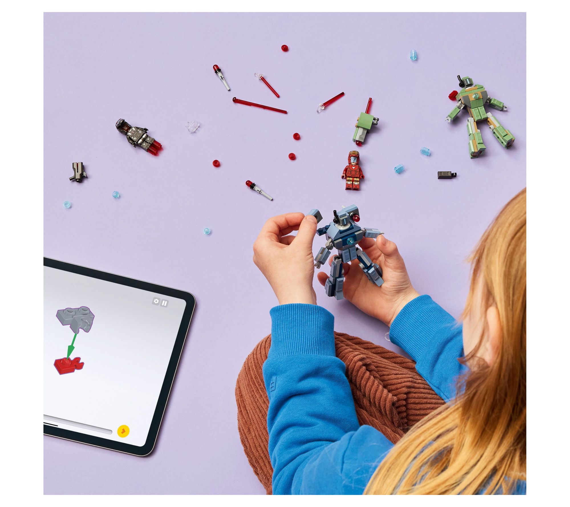 LEGO Marvel Iron Man & War Machine vs. HammerDrones Building - QVC.com