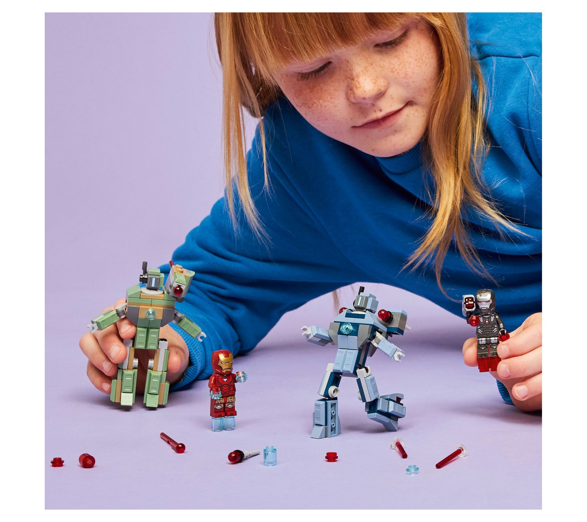 LEGO Marvel Iron Man & War Machine vs. HammerDrones Building - QVC.com