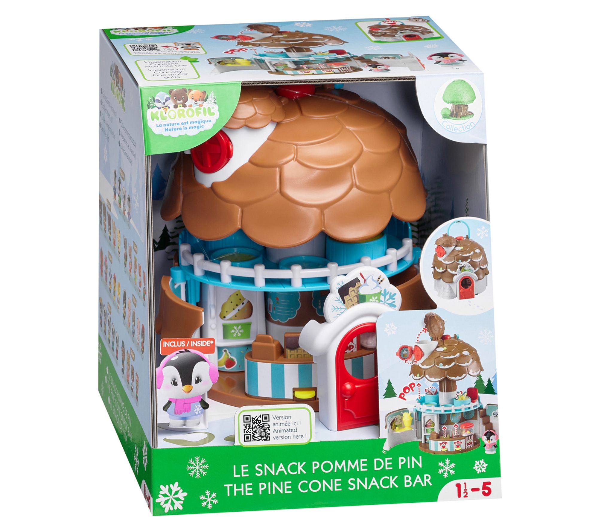 Timber Tots: The Pine Cone Snack Bar - 5pc Dessert Toy Playset - QVC.com