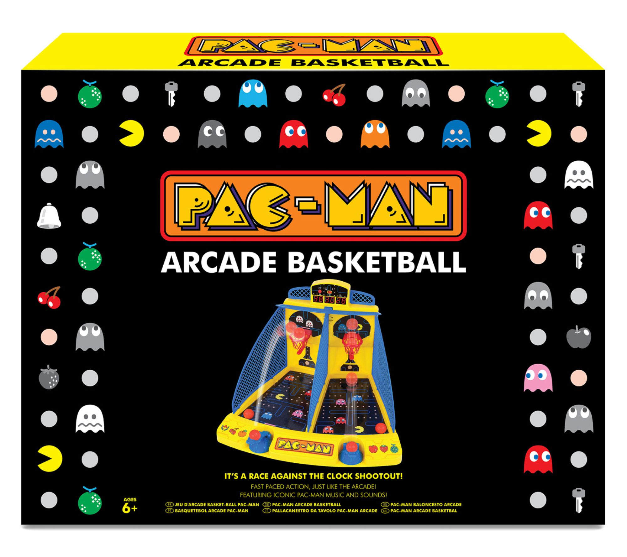 Pac-Man Arcade Basketball- Premium Series Lights & Sounds Game - QVC.com