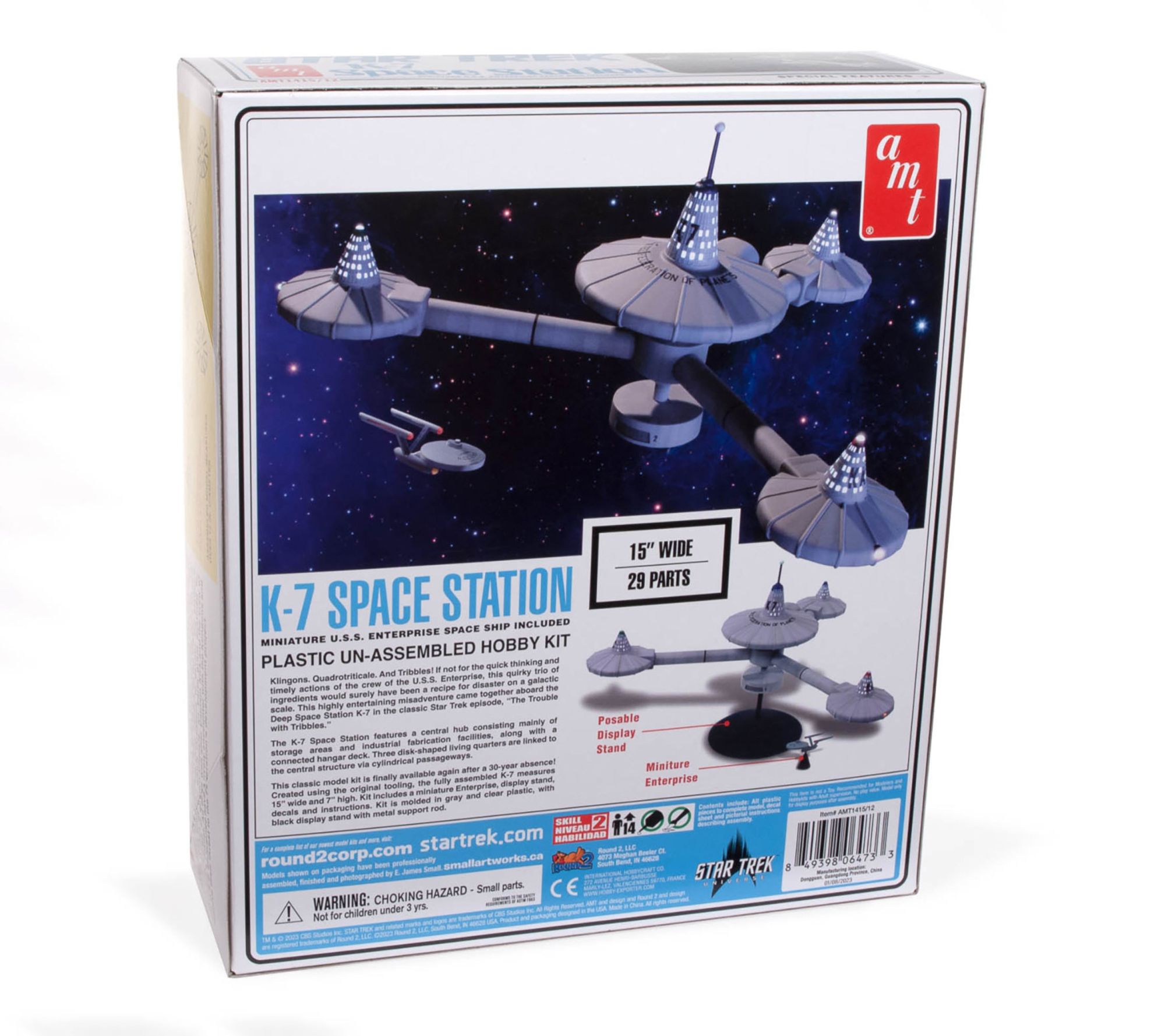 AMT Star Trek K-7 Space Station - 1:7600 ScaleModel Kit - QVC.com