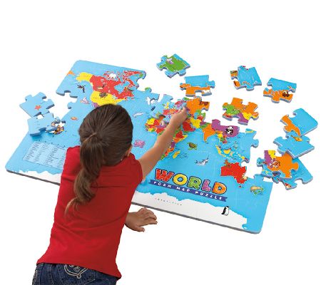Educational Insights World Foam Map Puzzle - QVC.com