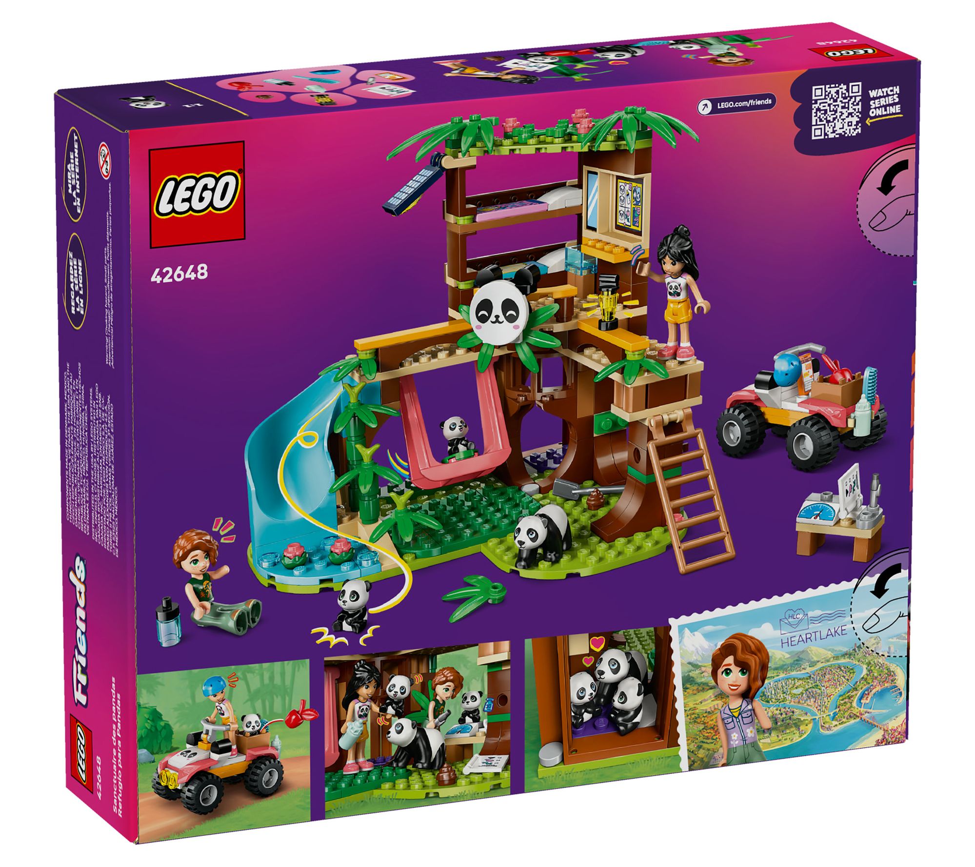LEGO Friends Panda Sanctuary Animal Care Building Set Toy 4264 - QVC.com