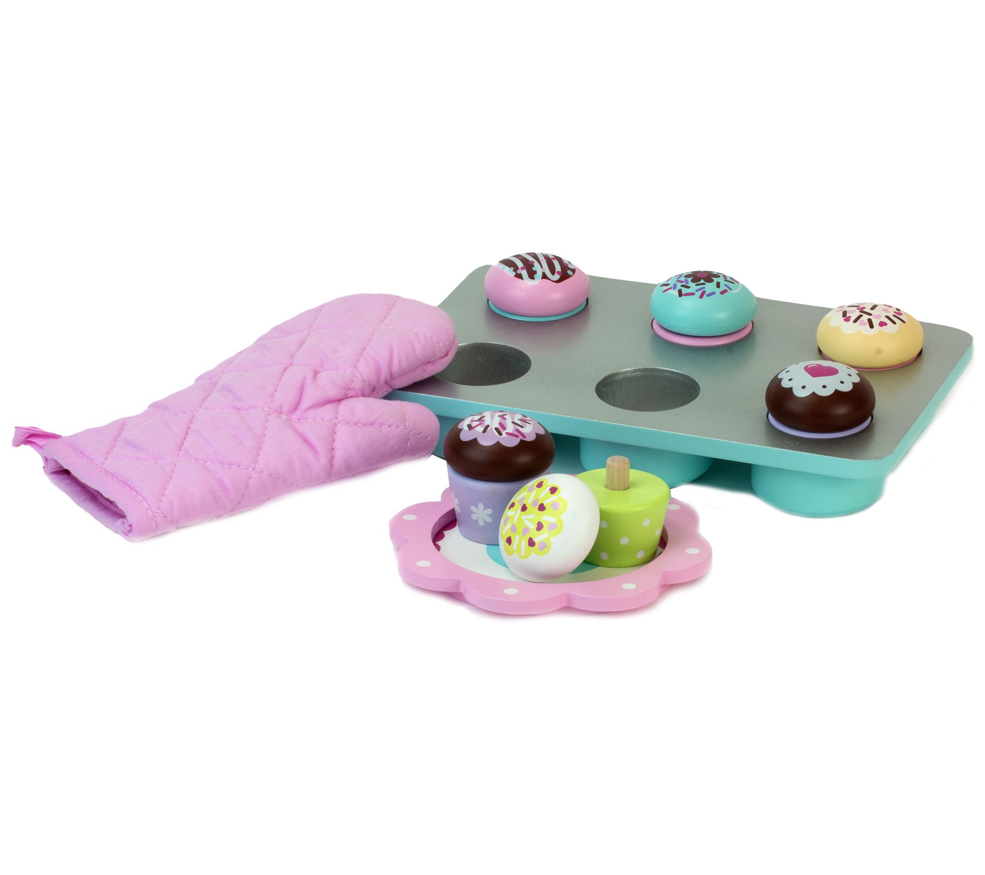 Sophia's 9-Piece Wooden Making Cakes Set - QVC.com